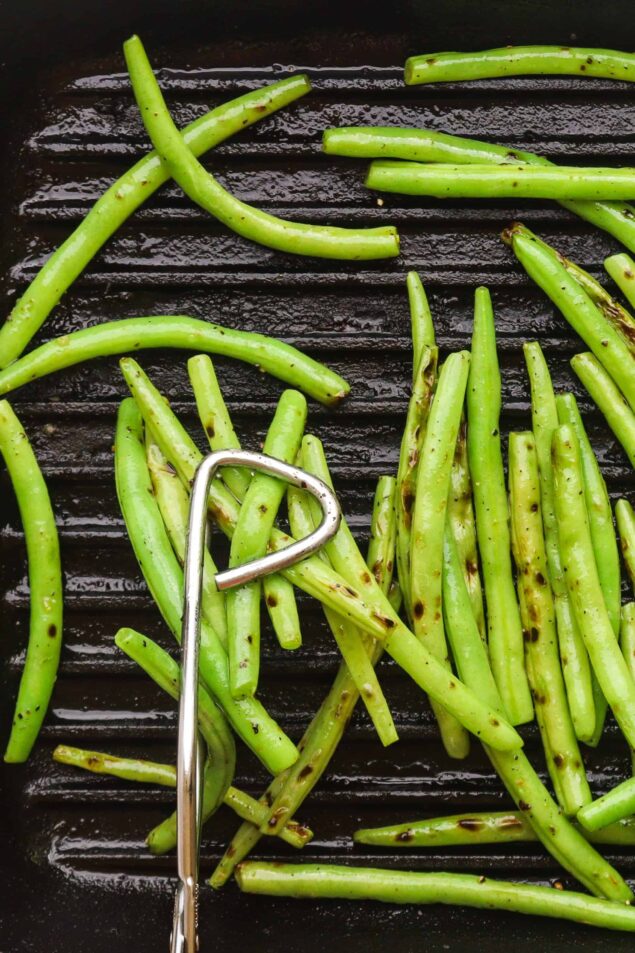 Grilled Green Beans Recipe - About a Mom