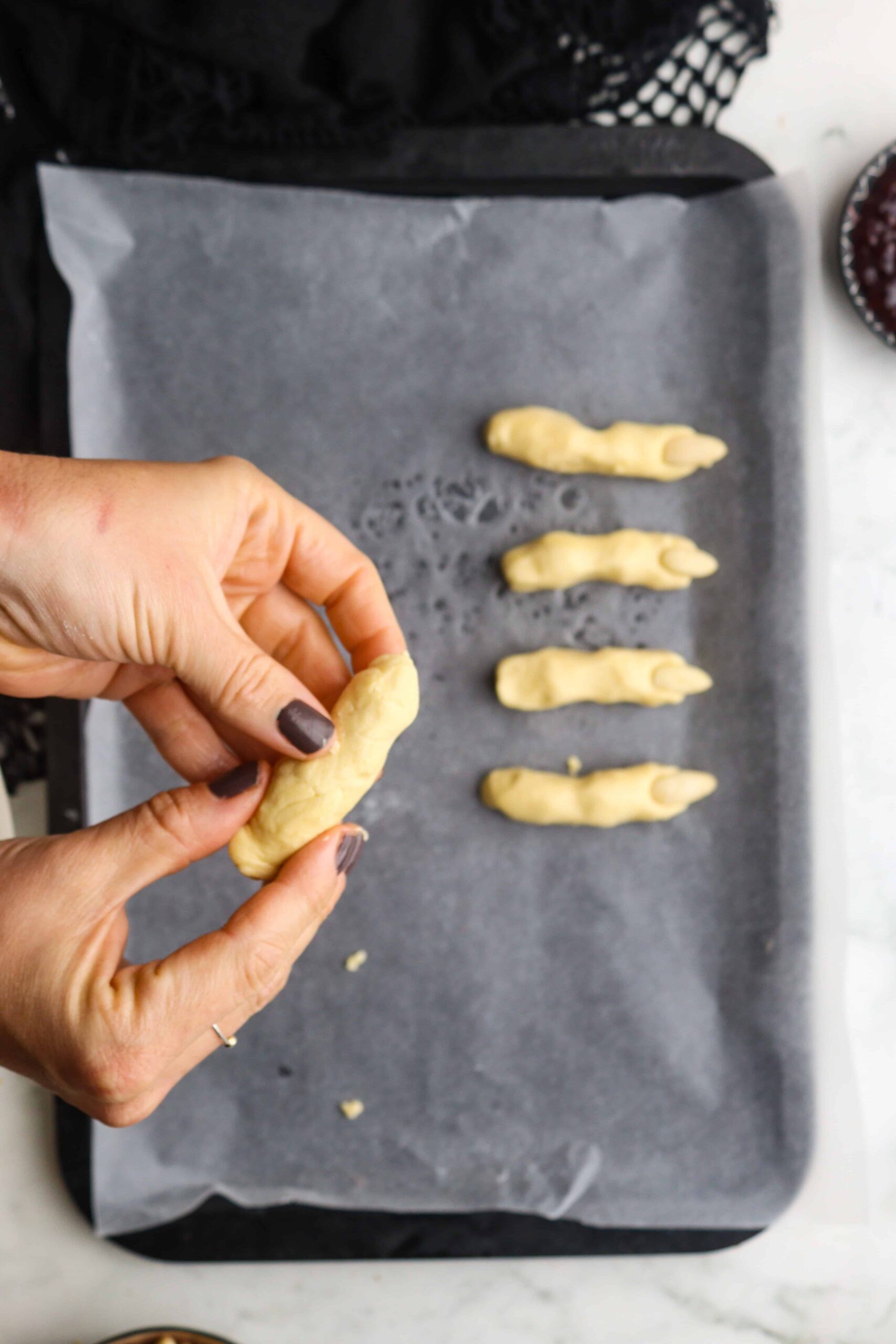 Easy Witch-Finger Cookies (Halloween Cookies) - About a Mom