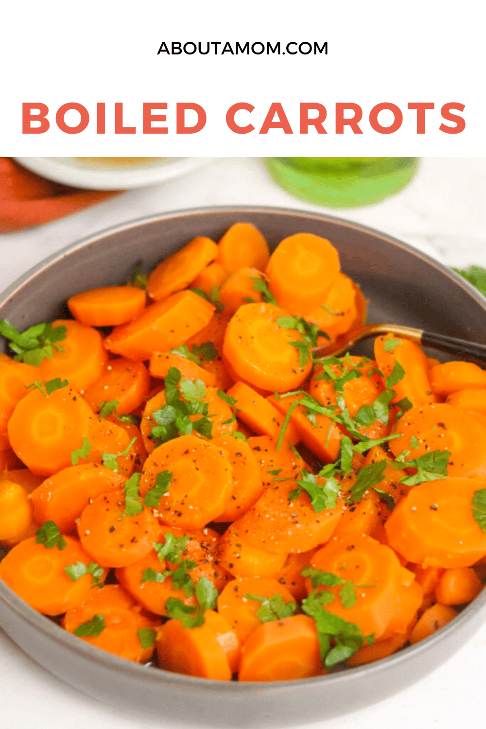 Delicious Boiled Carrots - About a Mom