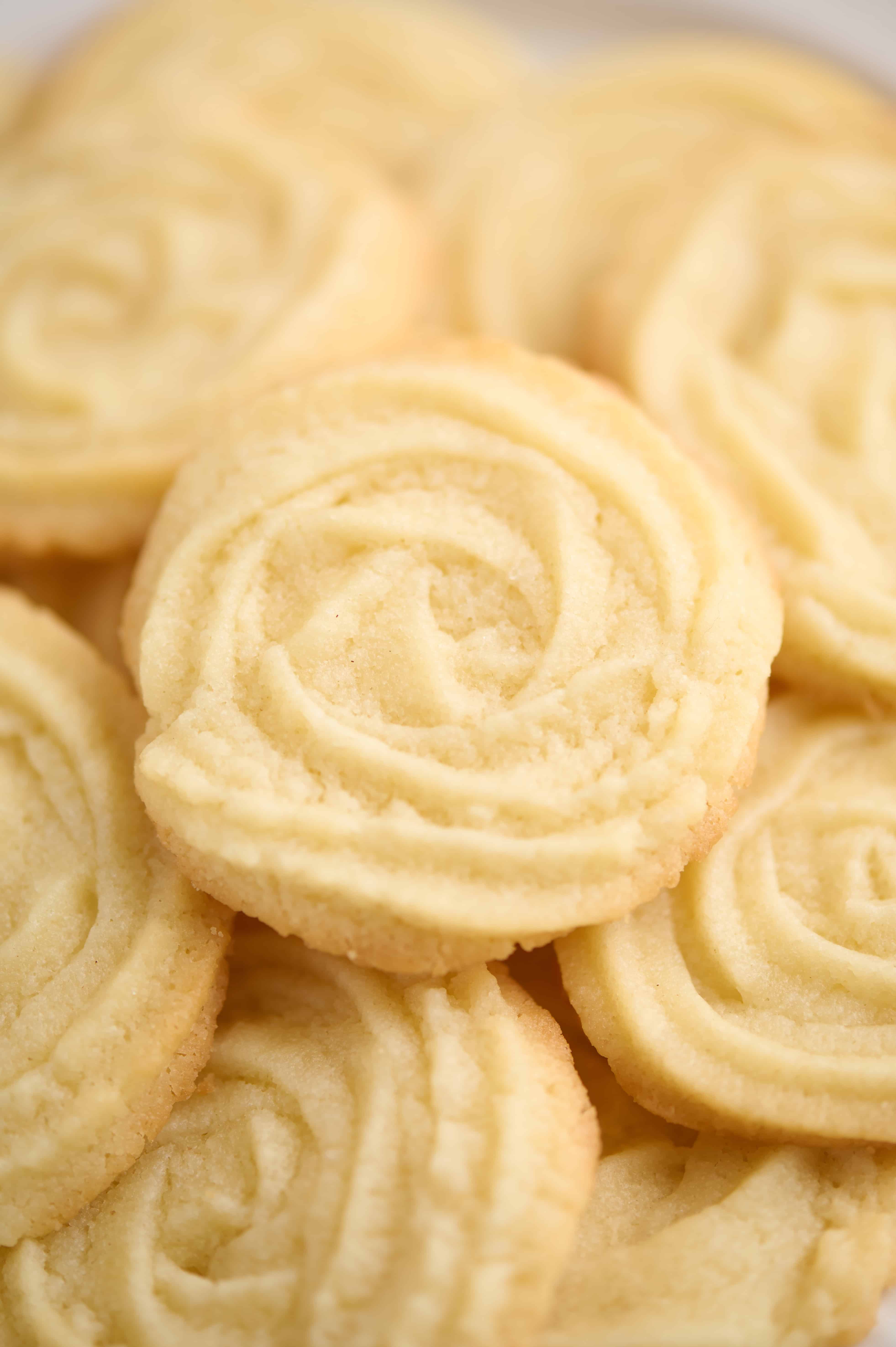 3-Ingredient Butter Cookies - About a Mom