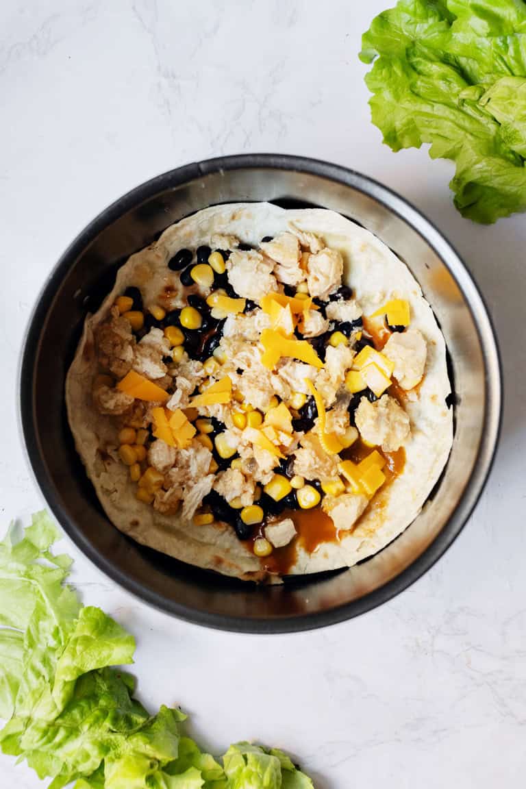 Chicken Enchilada Pie - About a Mom