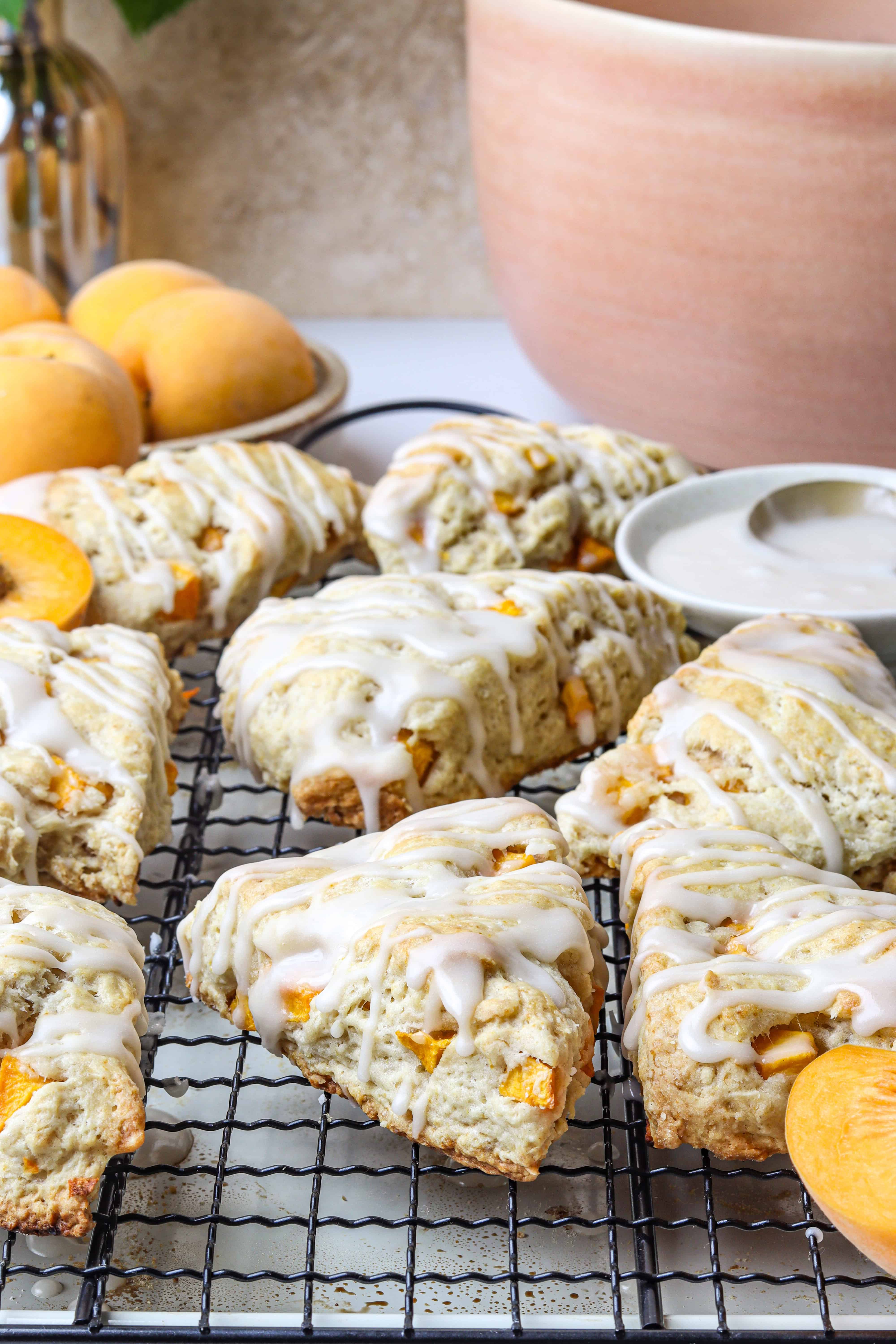 Peach Scones - About a Mom