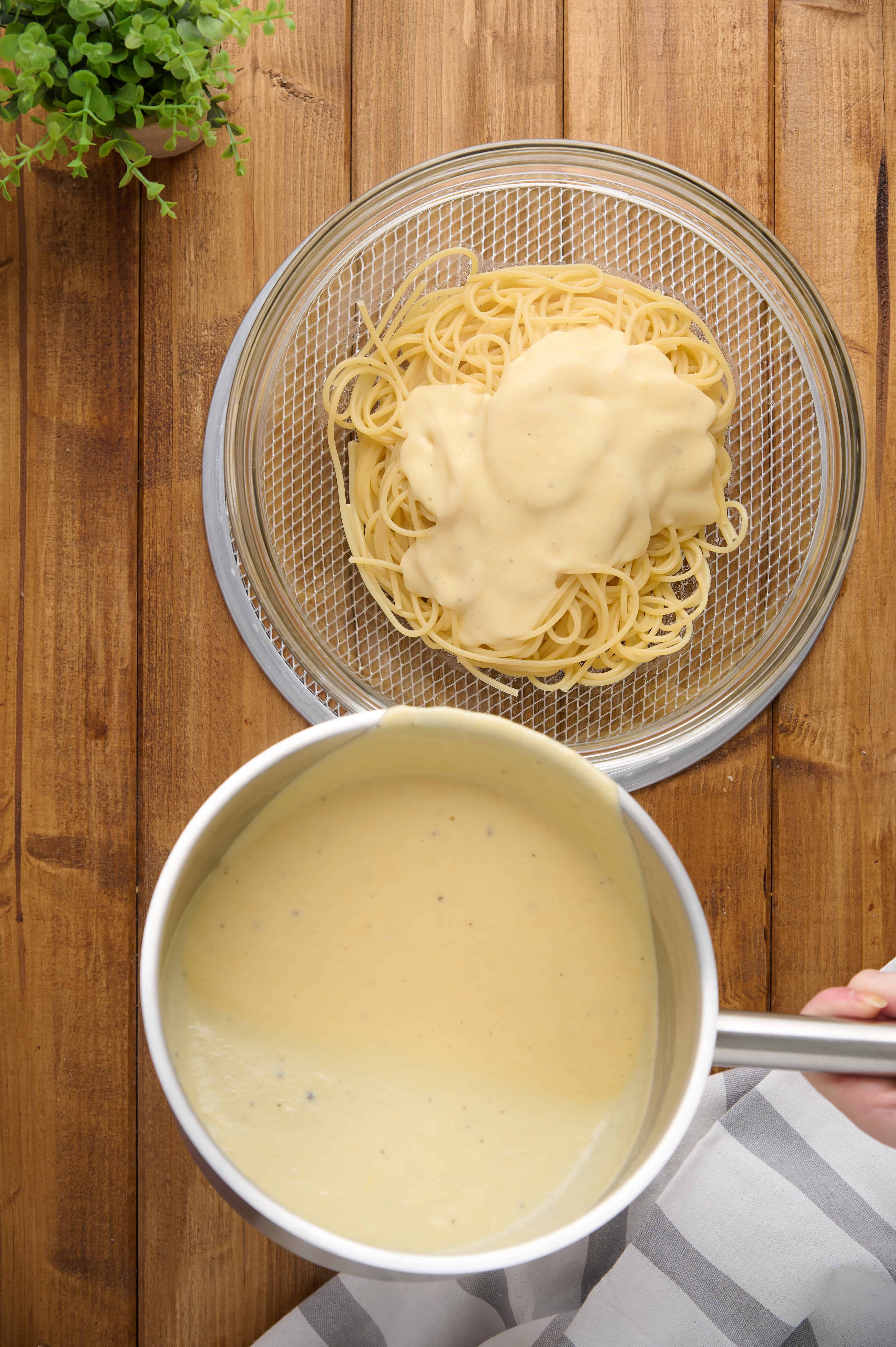 Spaghetti Mac and Cheese - About a Mom