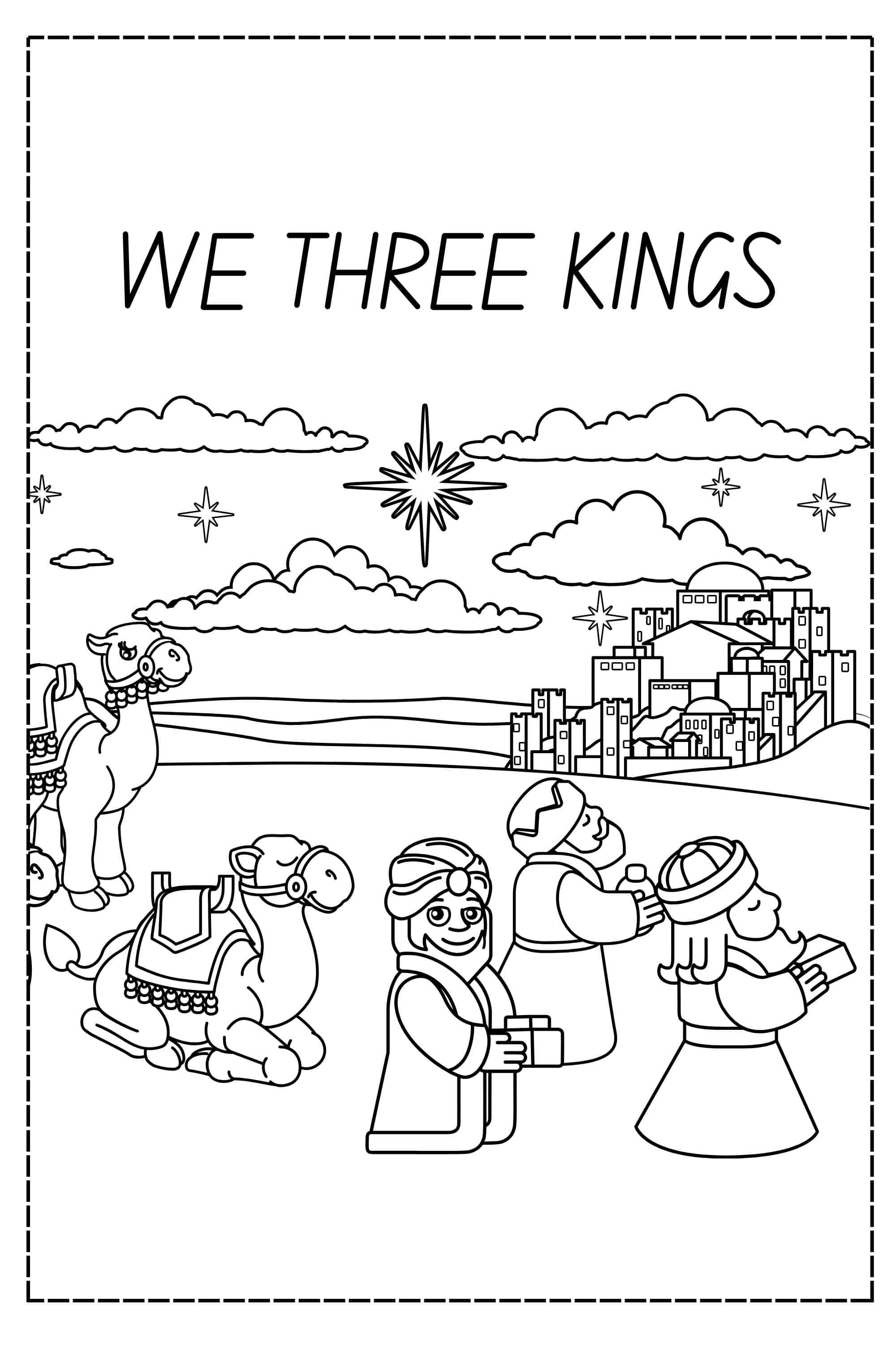 Coloring Pages Three Wise Men
