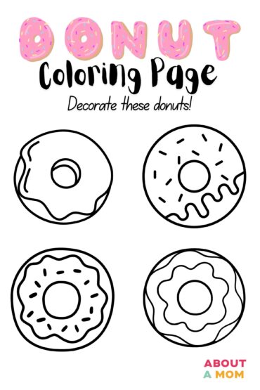 Donut Printable Activity Book - About a Mom