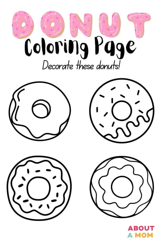 Donut Printable Activity Book - About a Mom