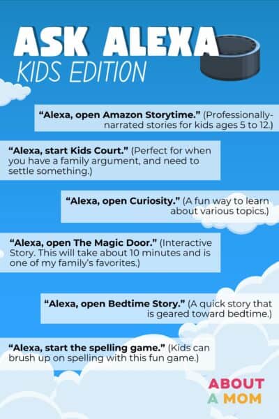 Kids Edition: 50 Fun Things for Kids to Ask Alexa - About a Mom