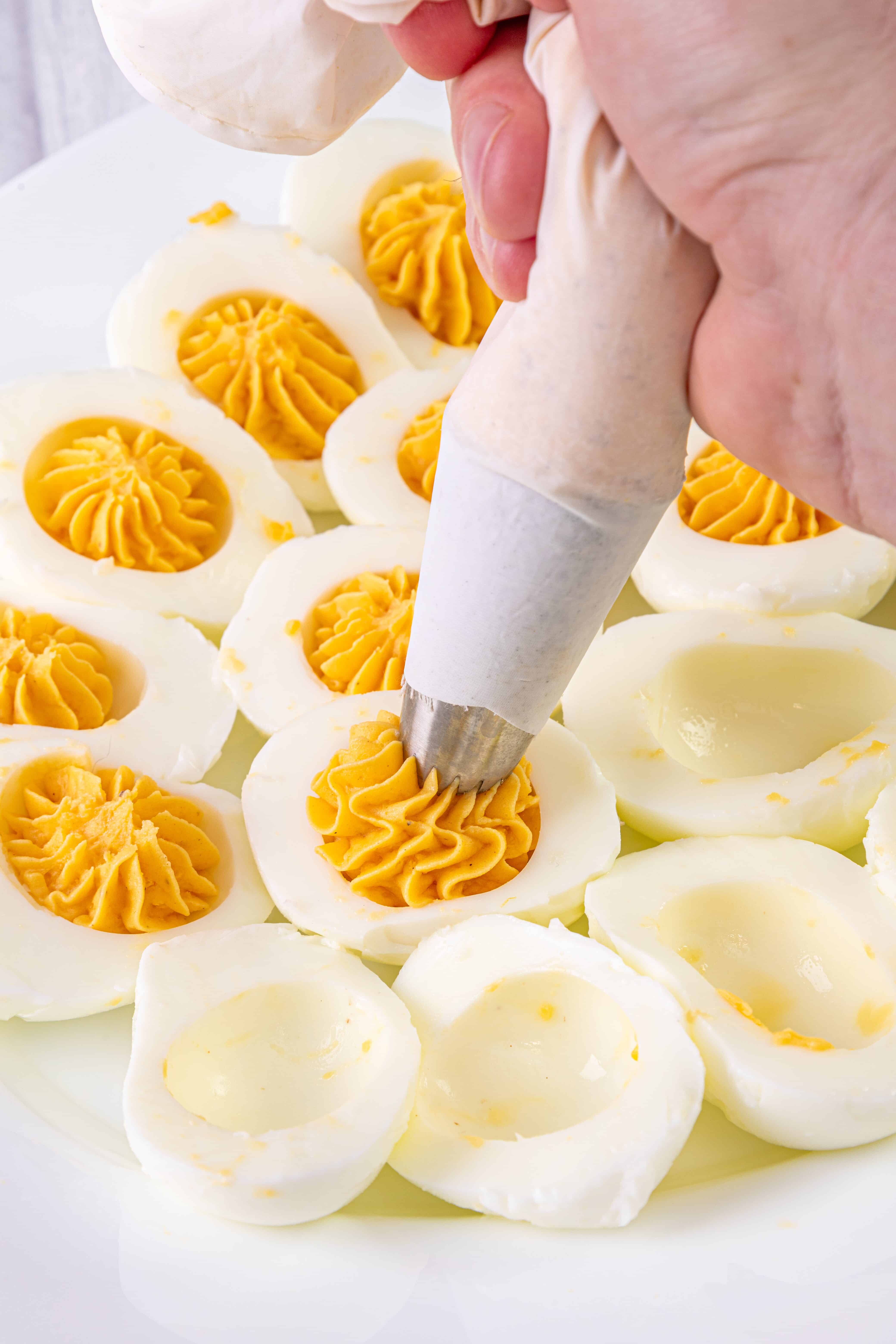 Keto Deviled Eggs - About a Mom