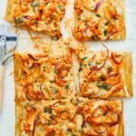 Buffalo Chicken Pizza - About a Mom