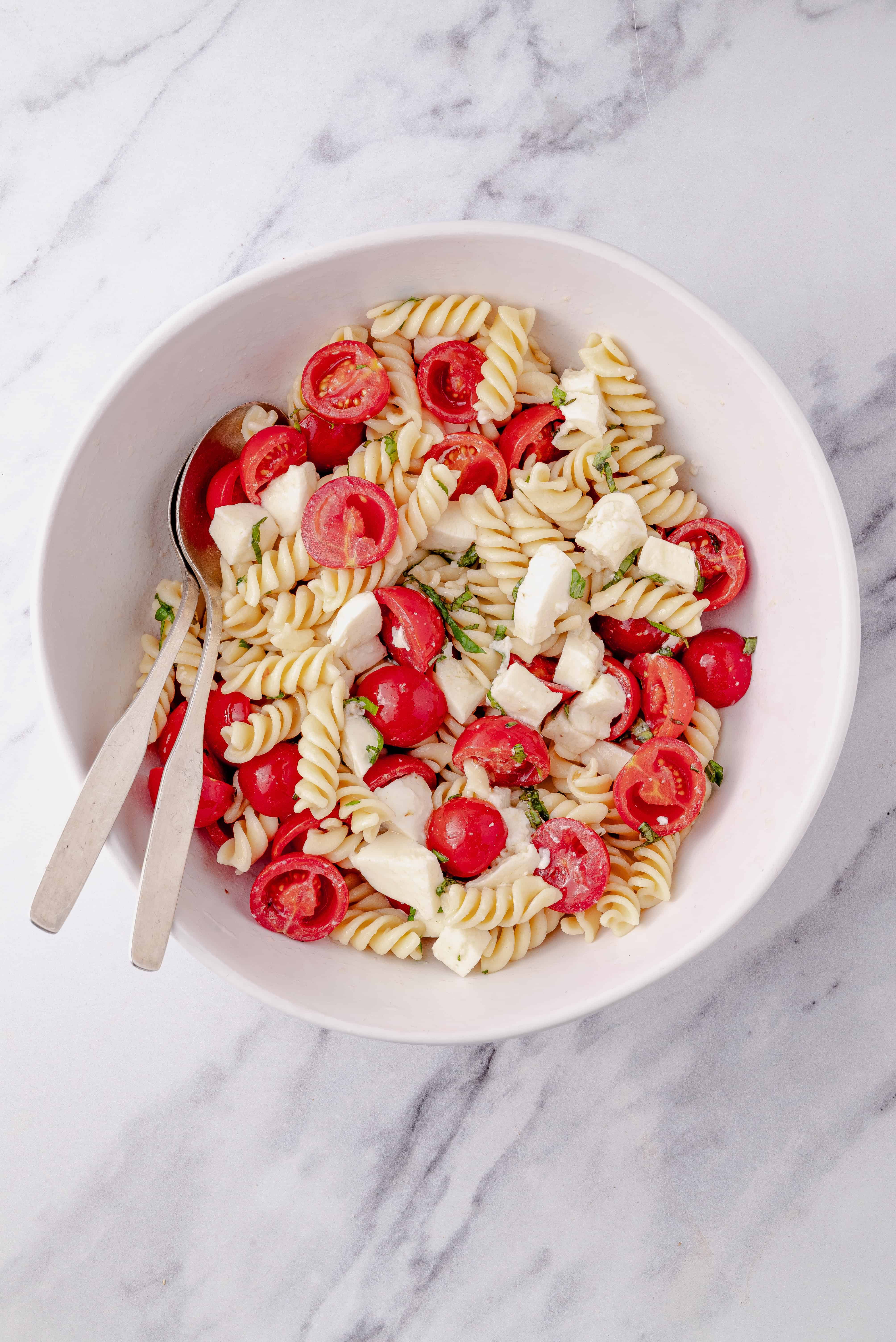 Caprese Pasta Salad - About a Mom