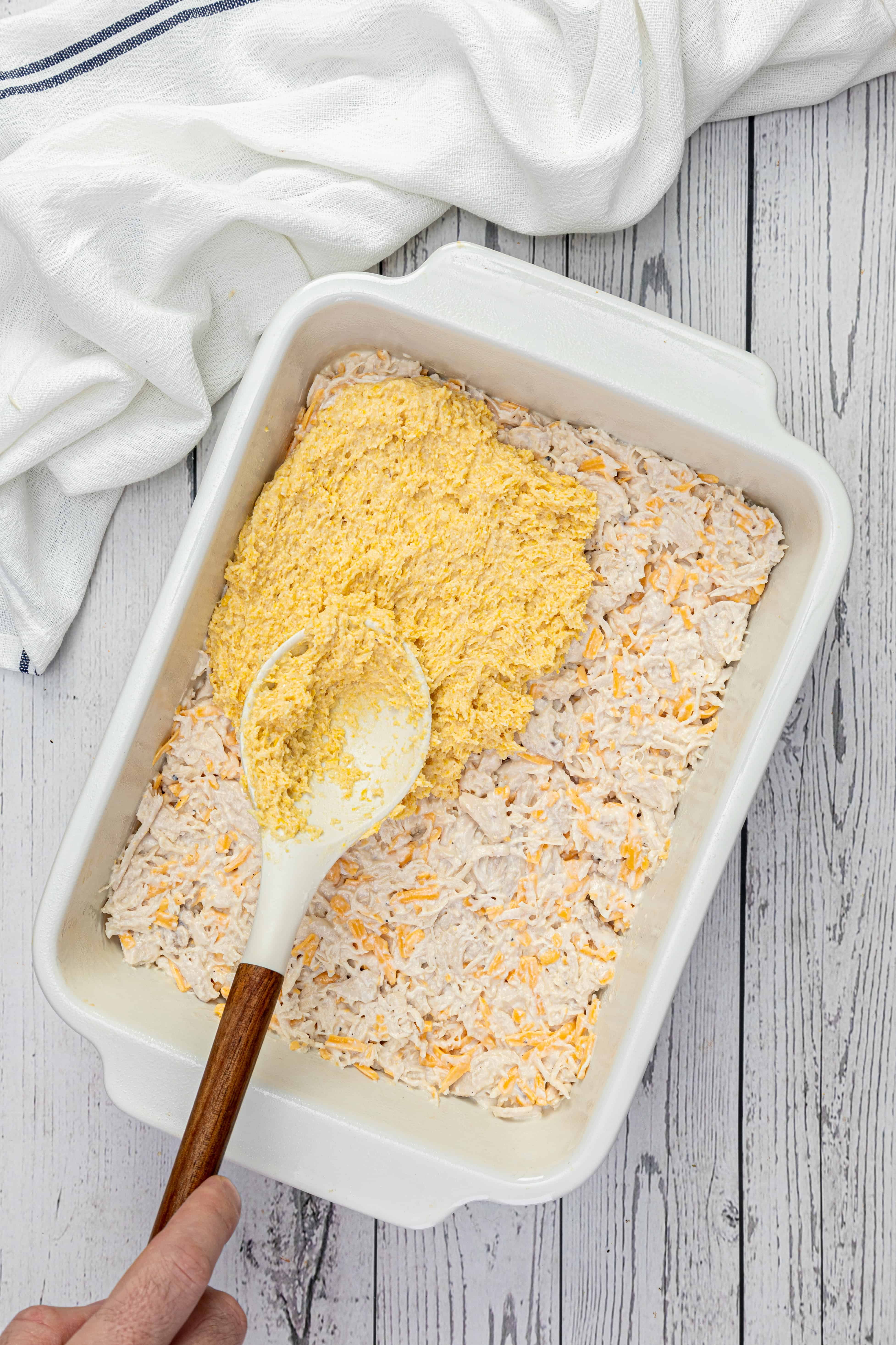 Chicken Cornbread Casserole - About a Mom