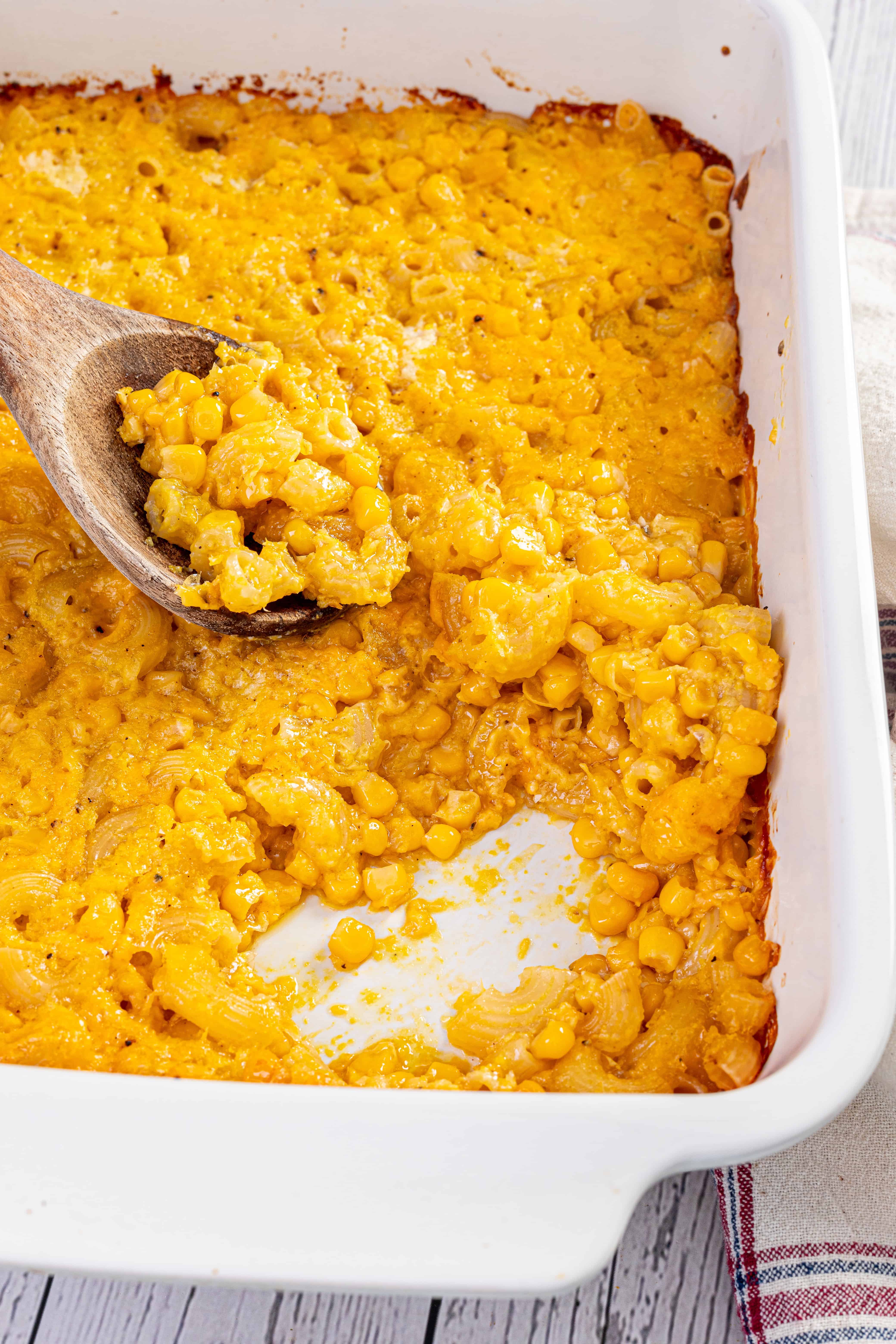 Macaroni Corn Casserole - About a Mom