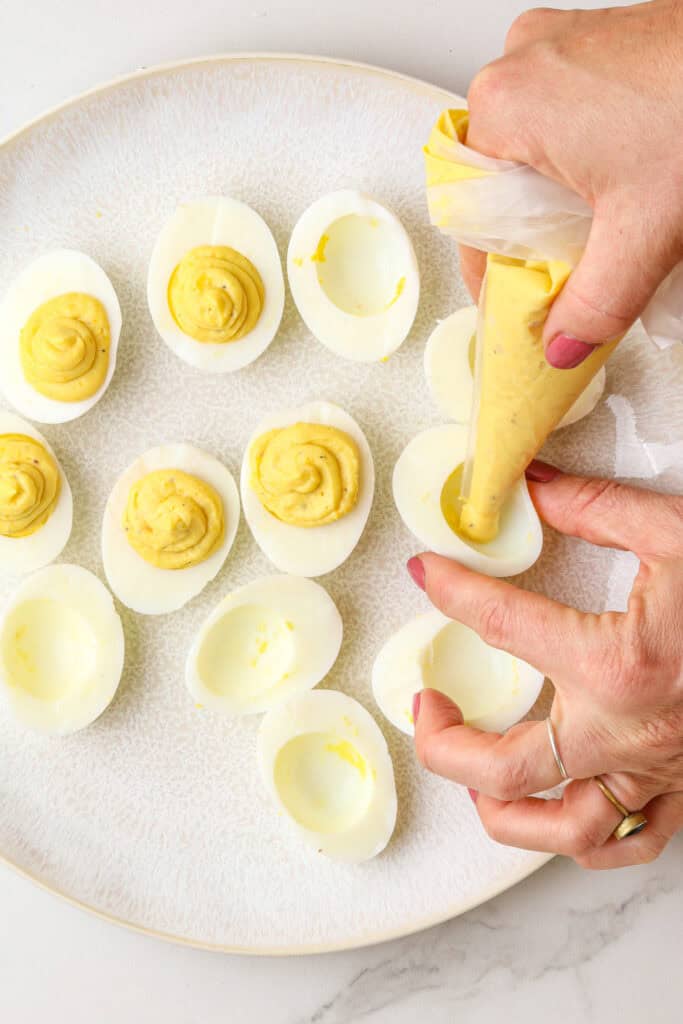 Southern Deviled Eggs Recipe - About a Mom