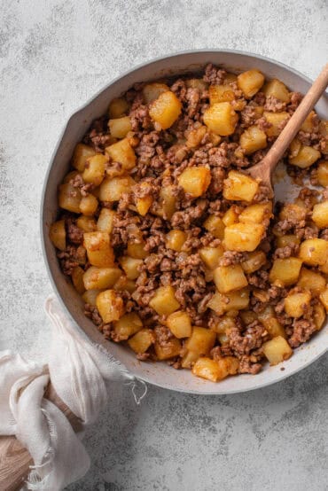 Ground Beef and Potatoes Recipe - About a Mom