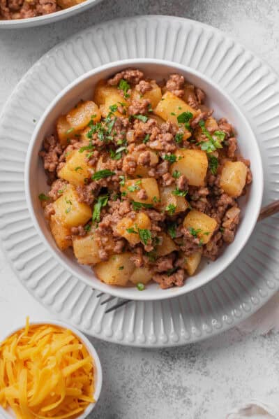 Ground Beef and Potatoes Recipe - About a Mom