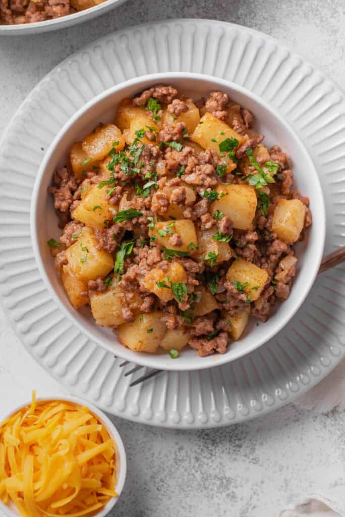 Ground Beef and Potatoes Recipe - About a Mom