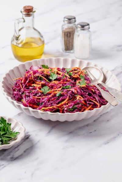Red Cabbage Slaw - About a Mom