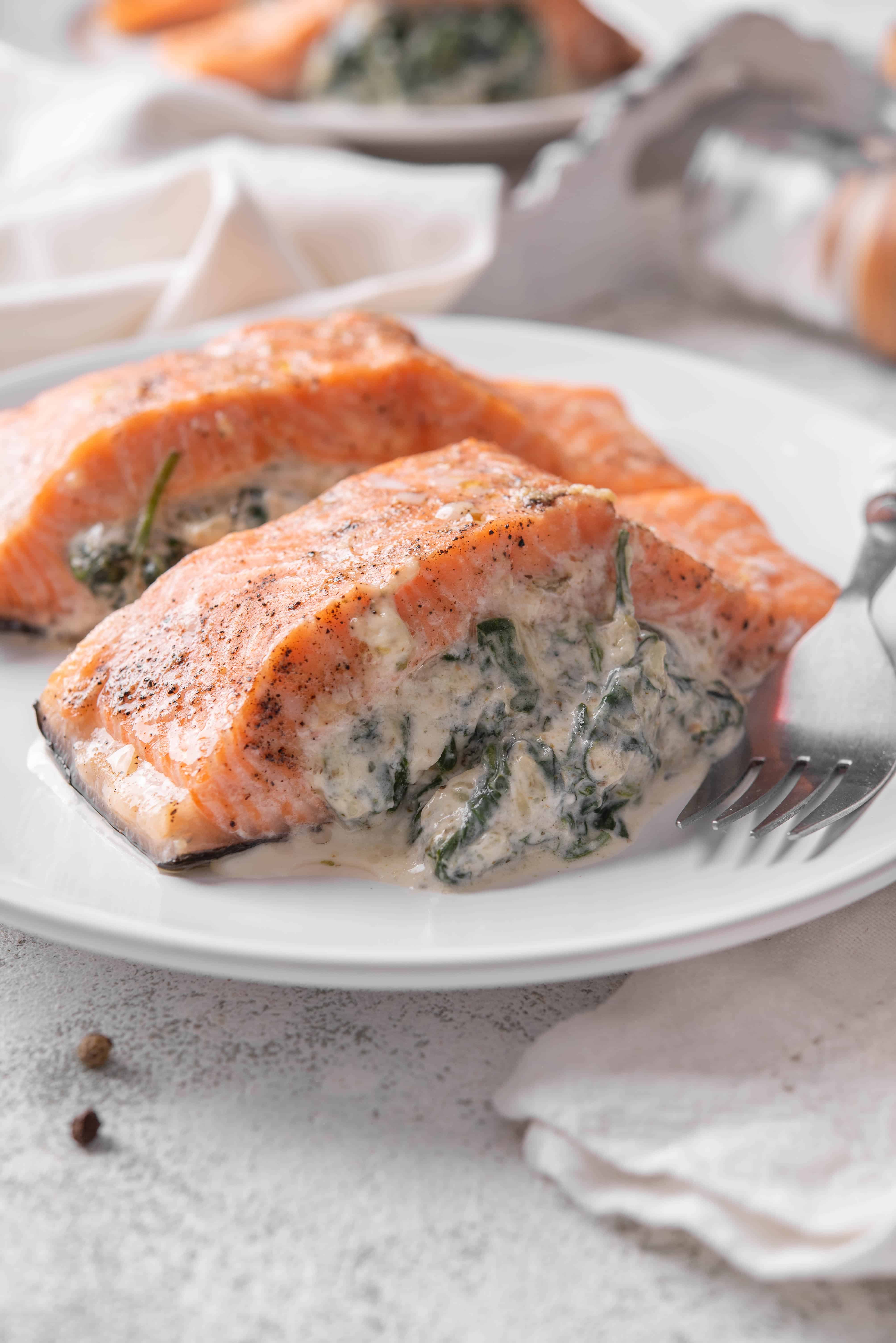 Stuffed Salmon - About a Mom