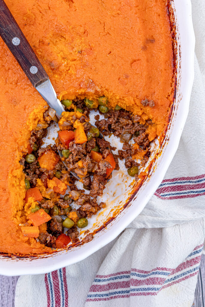 Sweet Potato Shepherd's Pie - About a Mom