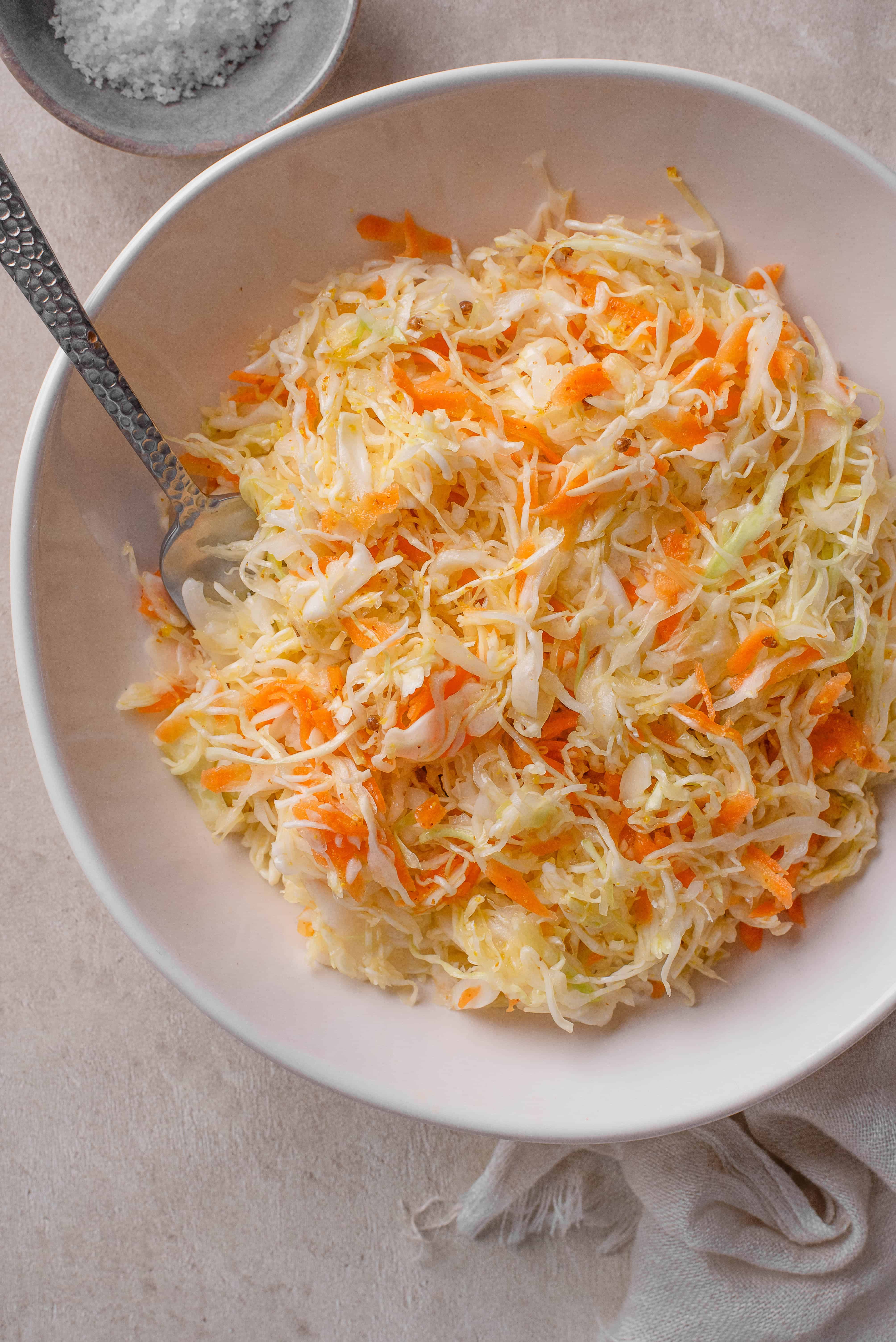 Vinegar Coleslaw (Without Mayo) - About a Mom