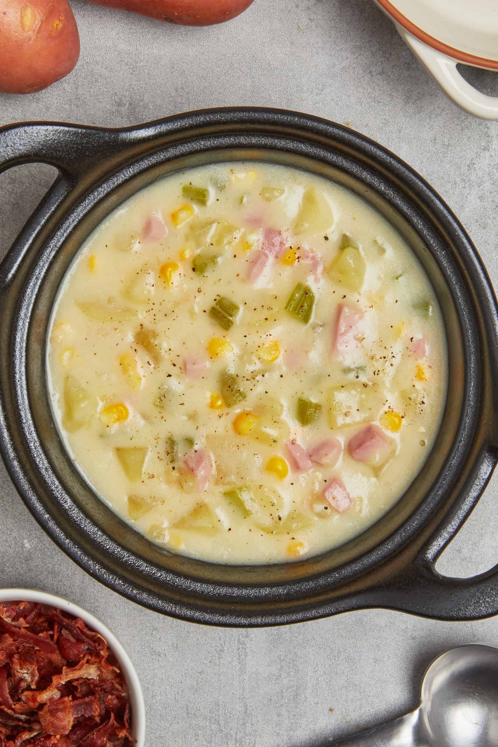 Ham-Potato-Corn Chowder - About a Mom