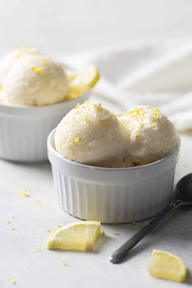 Lemon Ice Cream Recipe - About a Mom