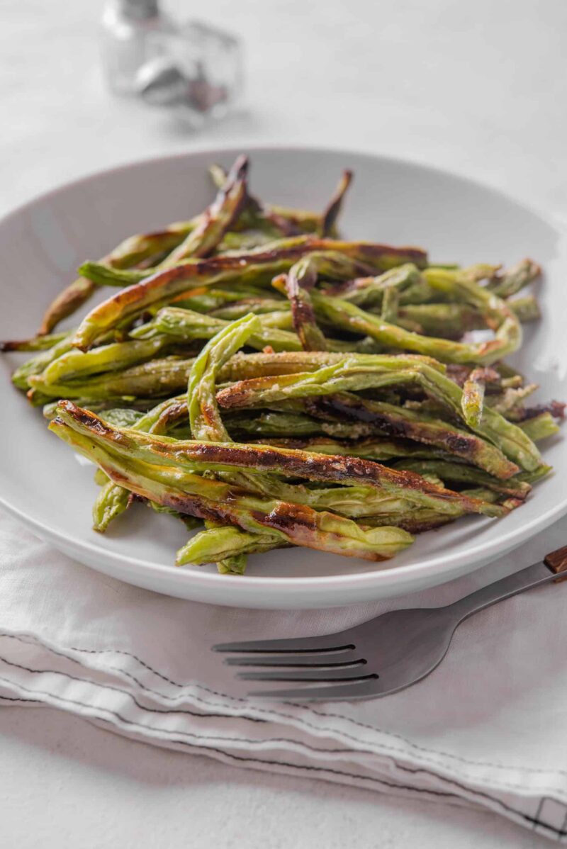 Roasted Green Beans - About a Mom