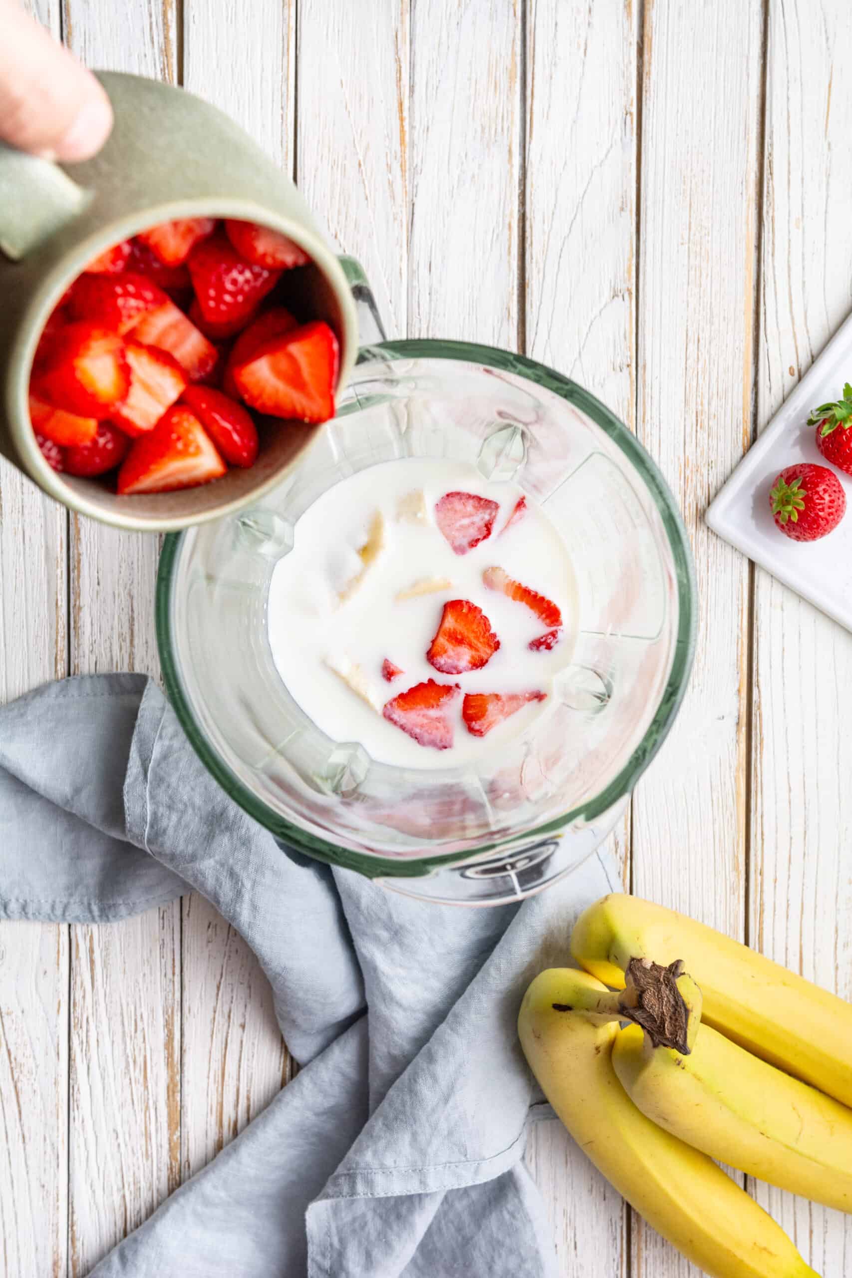 Strawberry Banana Smoothie - About a Mom