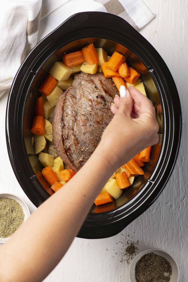 Slow Cooker Roast Beef - About a Mom