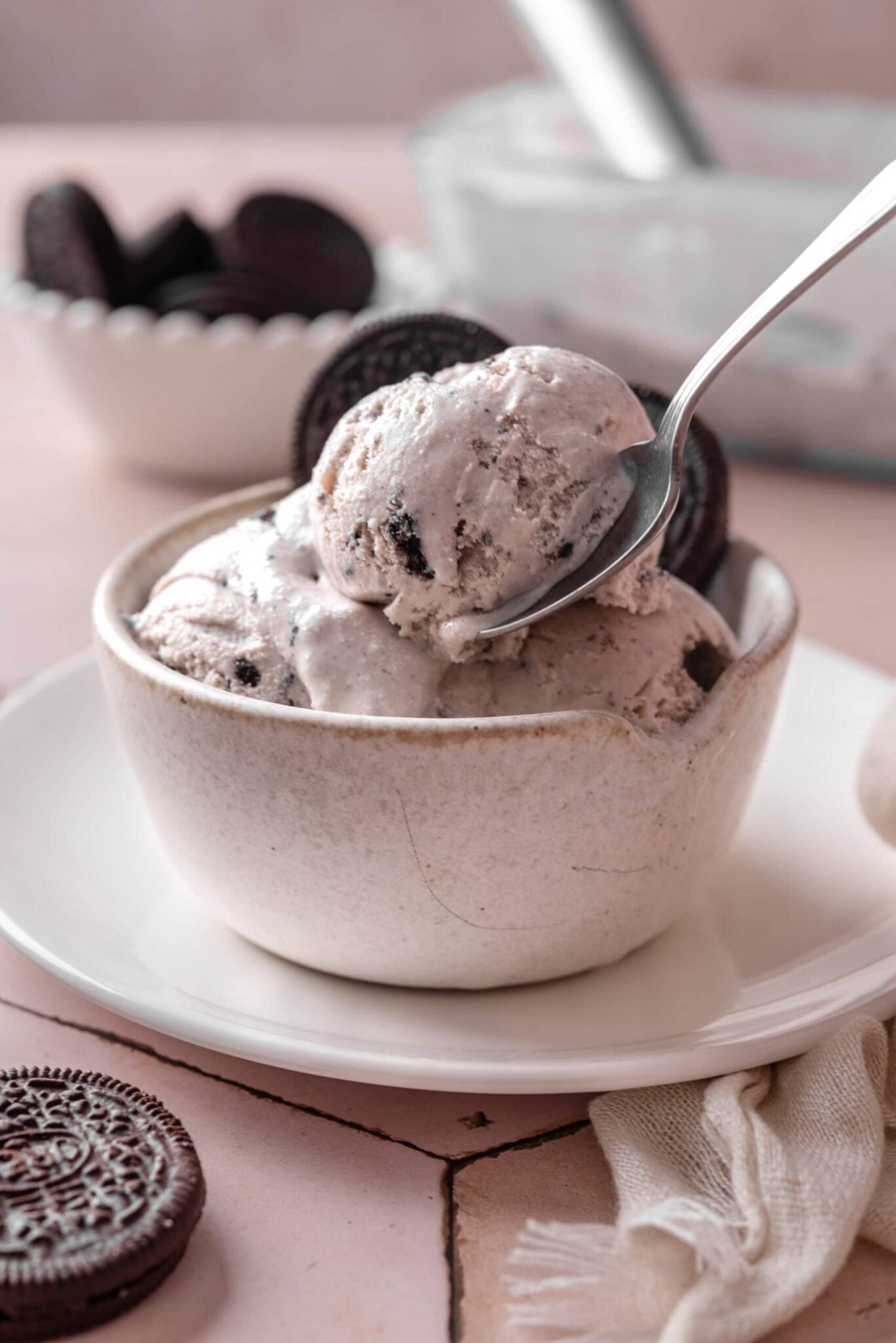 Cookies and Cream Ice Cream Recipe - About a Mom
