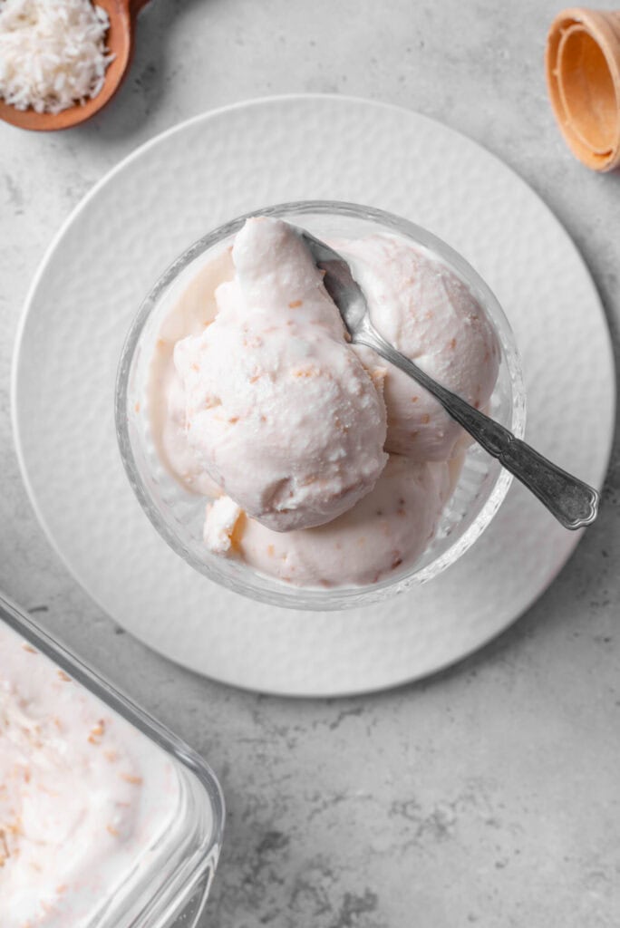 Coconut Ice Cream Recipe - About a Mom